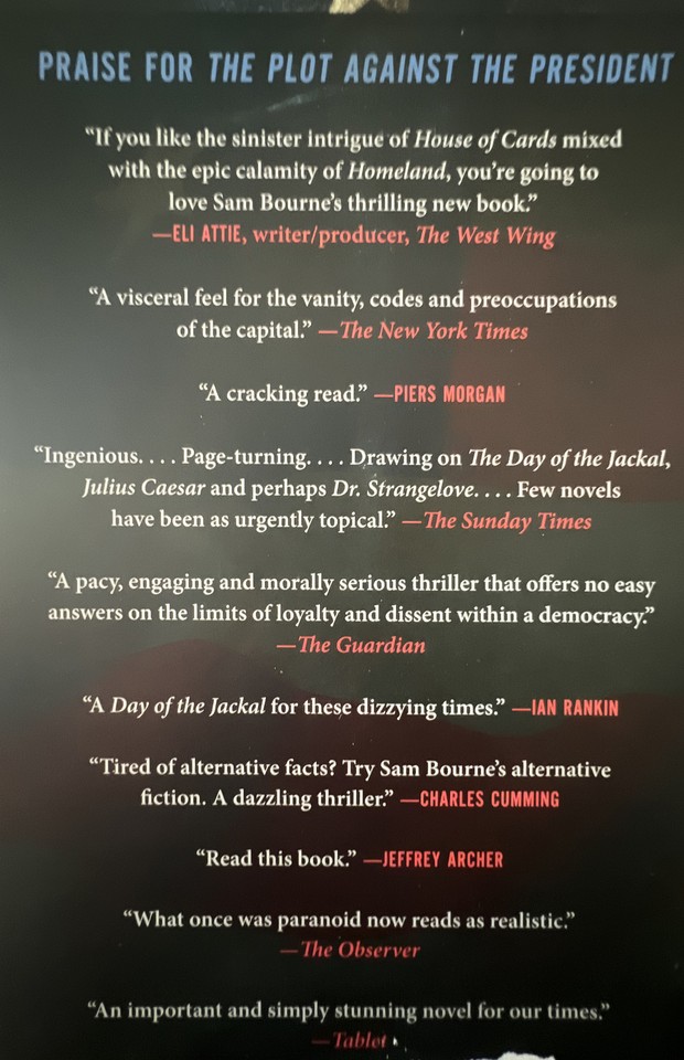 The Plot Against the President: A Novel - Paperback By Bourne, Sam ...