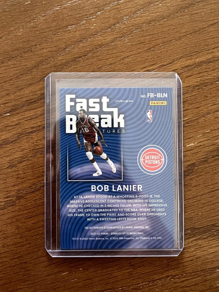 2021-22 Panini Donruss Optic Basketball Bob Lanier Fast Break Silver ...