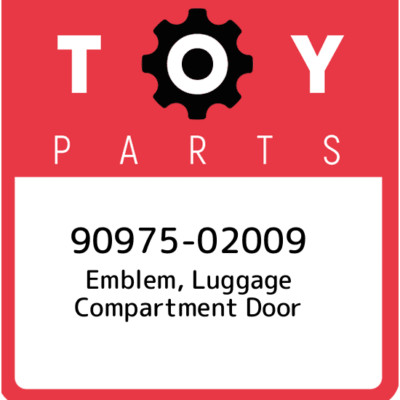 90975-02009 Toyota Emblem, luggage compartment door 9097502009, New ...