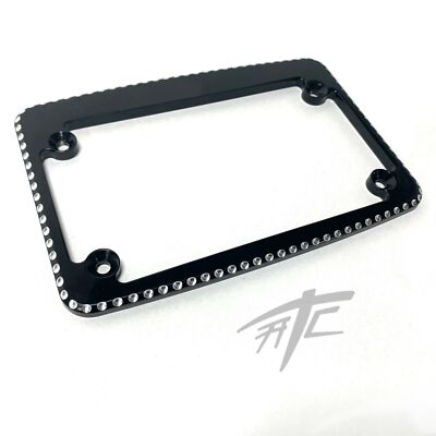 YZF R1 BLACK CONTRAST DIAMOND CUT LICENSE PLATE FRAME ALL YAMAHA YZF R1 ...