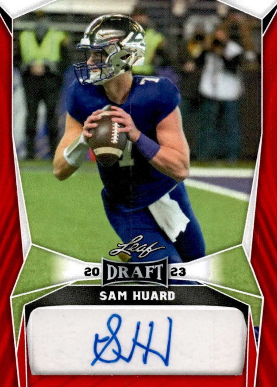 2023 Leaf Draft - Autographs Red #BA-SH1 Sam Huard (AU, RC) for sale ...