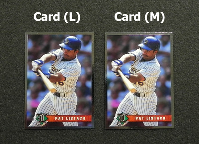 Pat Listach 1993 LEGENDS Silver Border Card #7 _ Card (L) on Left Only ...