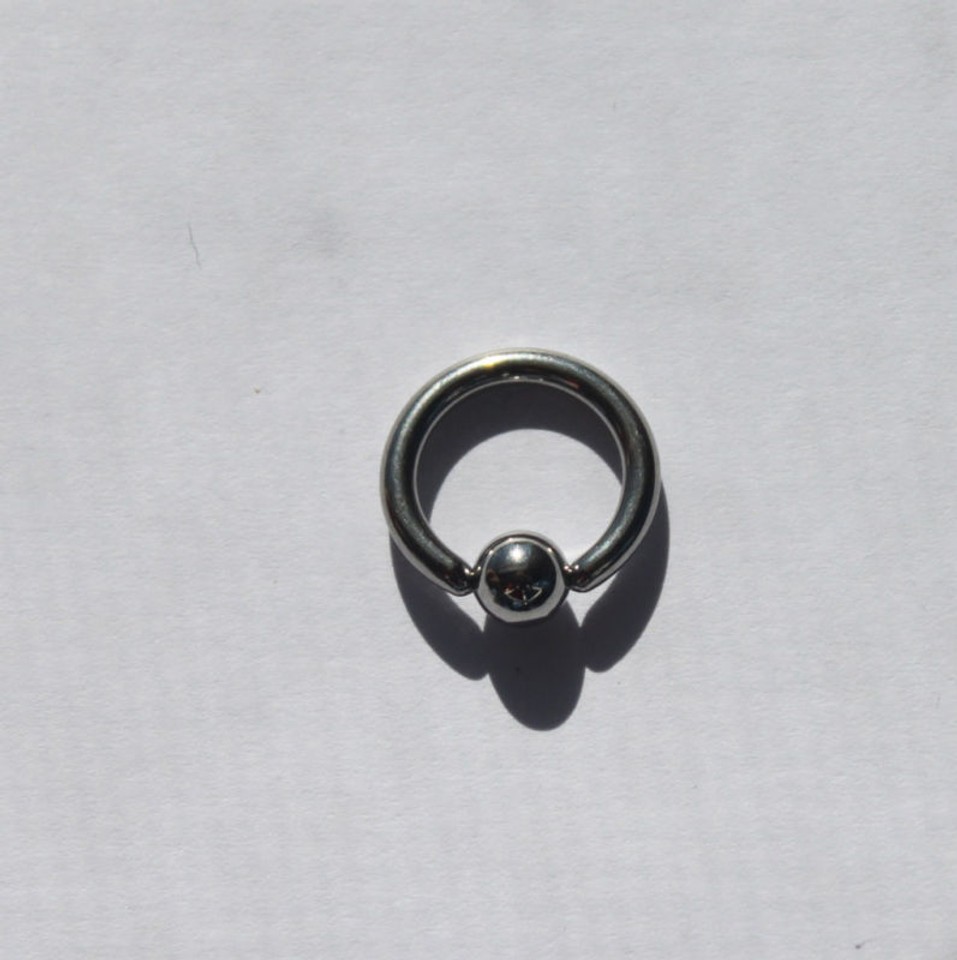 12g CBR Captive Bead Ring Body Piercing Stainless Steel | eBay