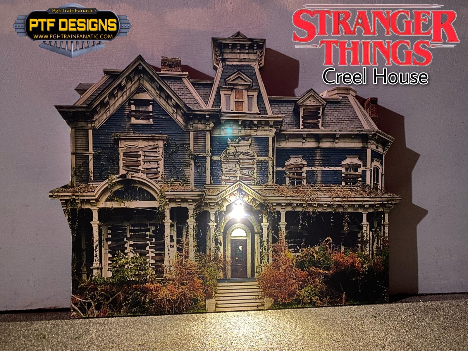 O Scale STRANGER THINGS Creel House - Building Flat W/LED, MTH Lionel ...