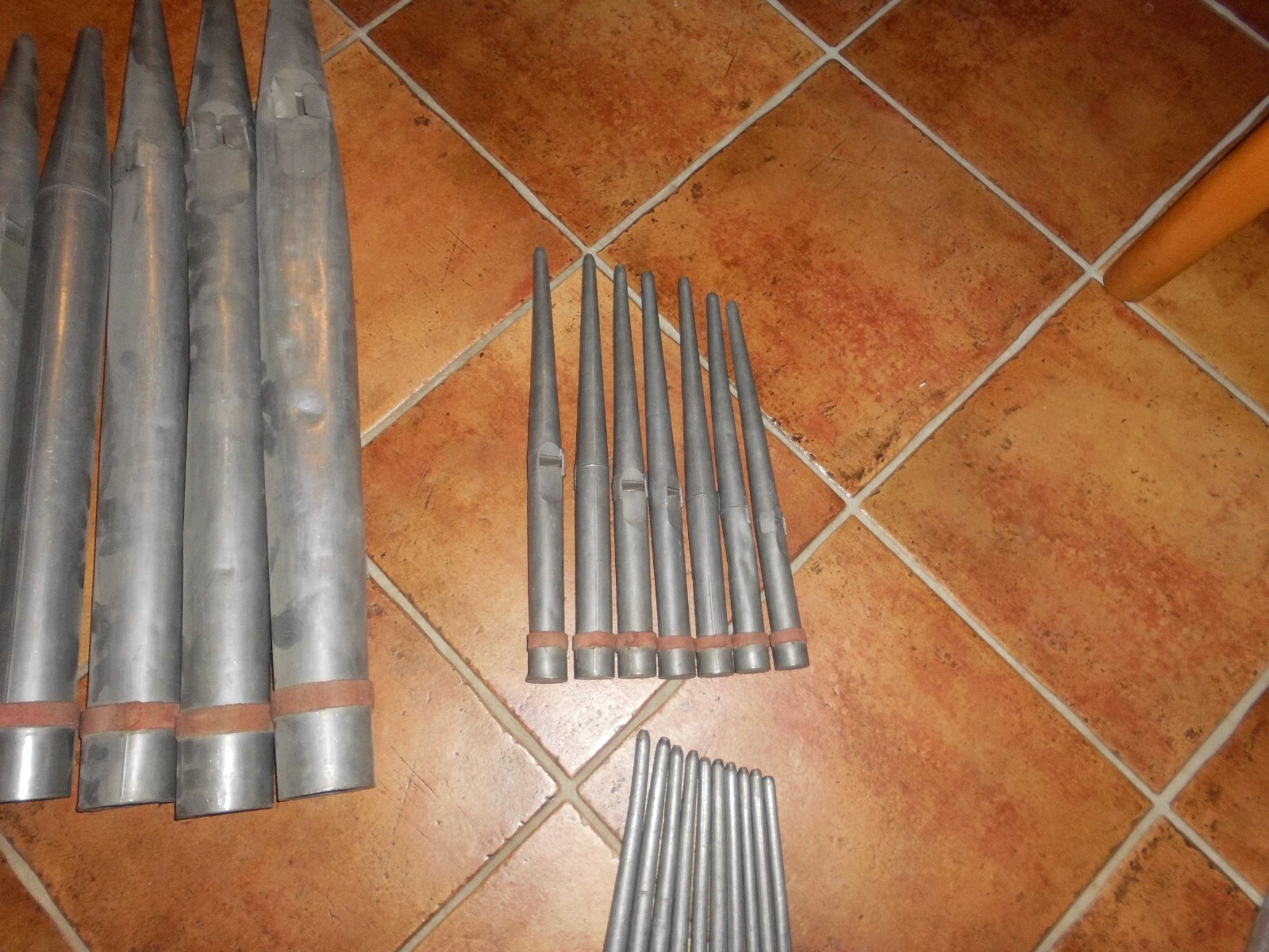 Orgelpfeifen Zink Set von einer alten Orgel - 24 Stk | eBay.de