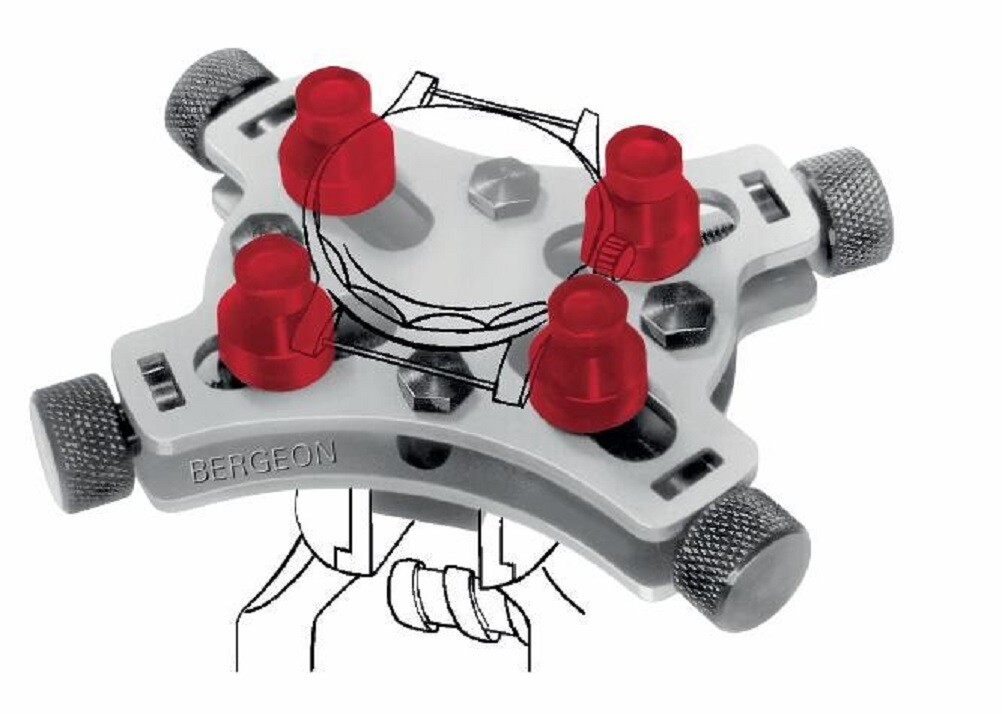 Bergeon 2820 Universal vice for waterproof watches Held in bench vice ...