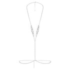 Swarovski x SKIMS body chain, V-shape, White, Stainless Steel -5678061 ...