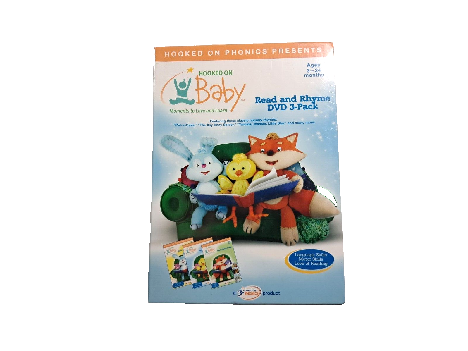 Hooked on Baby - Read and Rhyme - 3 Pack (DVD, 2007, 3-Disc Set) for ...