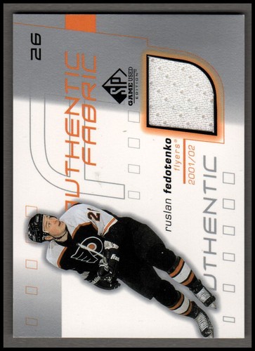 2001-02 SP Game Used Authentic Fabric #AFRF Ruslan Fedotenko Jersey ...