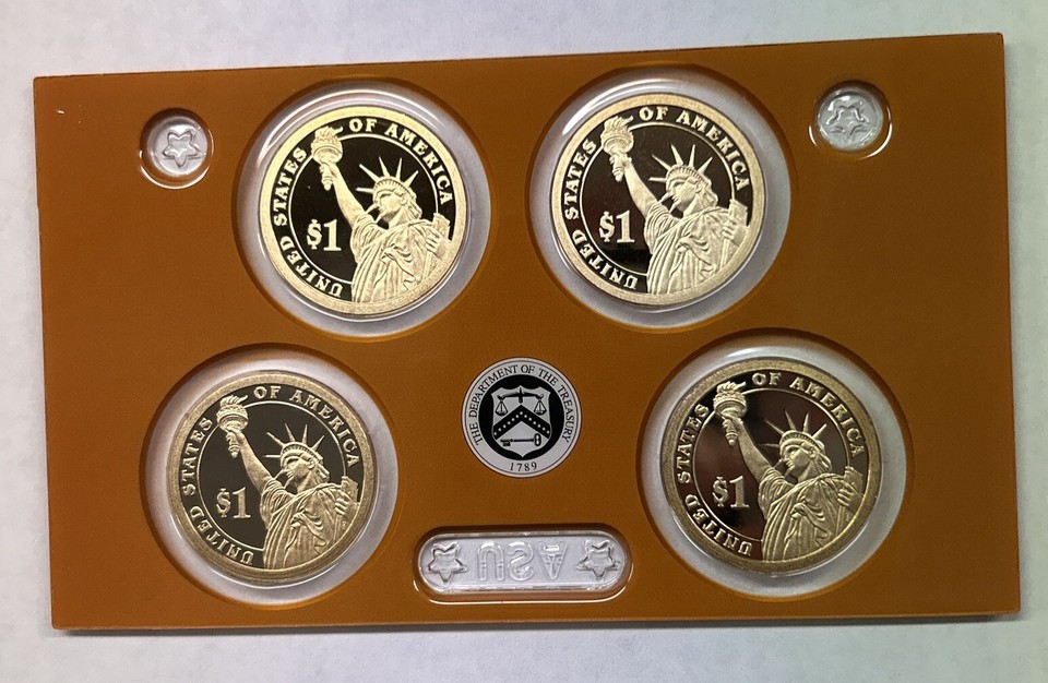 2013 S Proof Presidential Dollar Set - 4 Coins Only - No Case, No COA ...