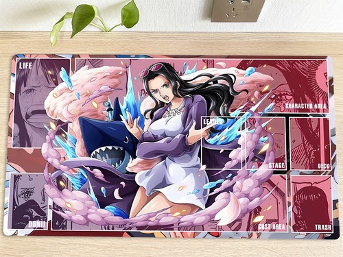 O-P Playmat Nico Robin Shark Water CCG OPCG TCG Trading Card Game Mat ...