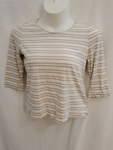 Chicos Shirt Size 1 Tee Round Neck 3/4 Sleeve Chico Size 1 | eBay