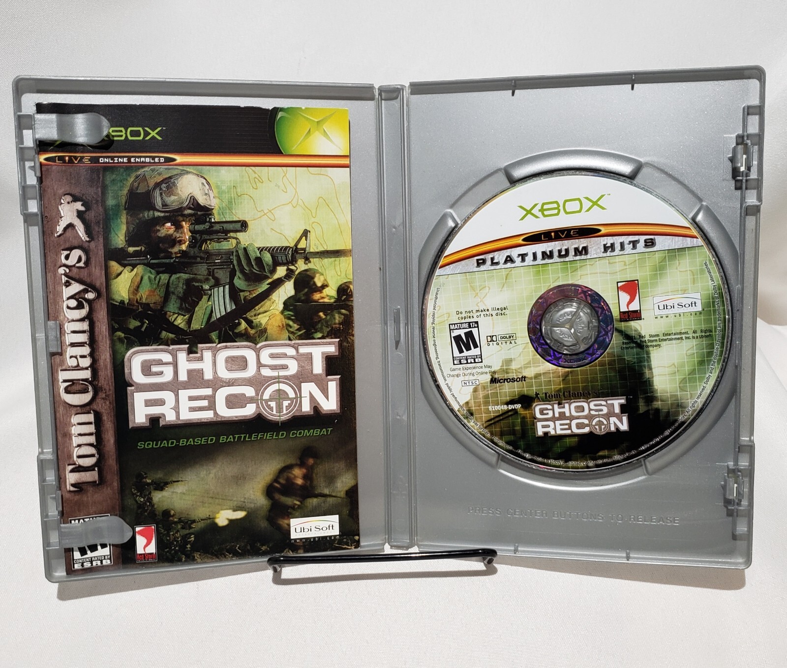 Tom Clancy's Ghost Recon Original Xbox Game Of The Year Platinum GOTY ...