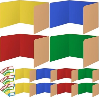 40pc Desk Dividers for Students Privacy Folders Classroom Test Dividers ...