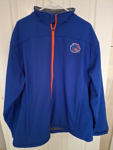Boise State Men's Jacket XL Russell Athletic Full Zip Warm Polyester ...