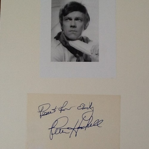 Peter Haskell SIGNED Card Photo 70s TV Actor Bracken’s World Combat Ben ...