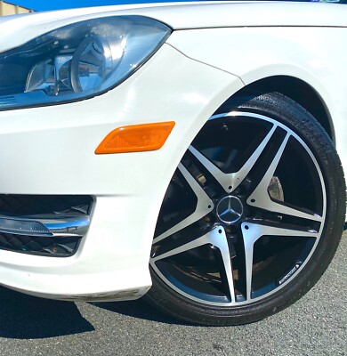 18 INCH MERCEDES BLACK EDT RIMS WHEELS SET4 NEW FITS E350 E300 E400 ...