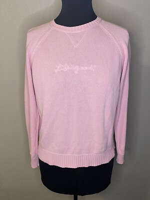 Life Is Good Pink Crewneck Sweater Womens Size M | eBay