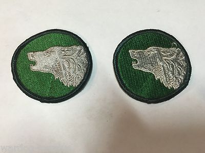 NEW Lot of 2 104TH TRAINING DIVISION Army Reserve Howling Wolf Patch ...