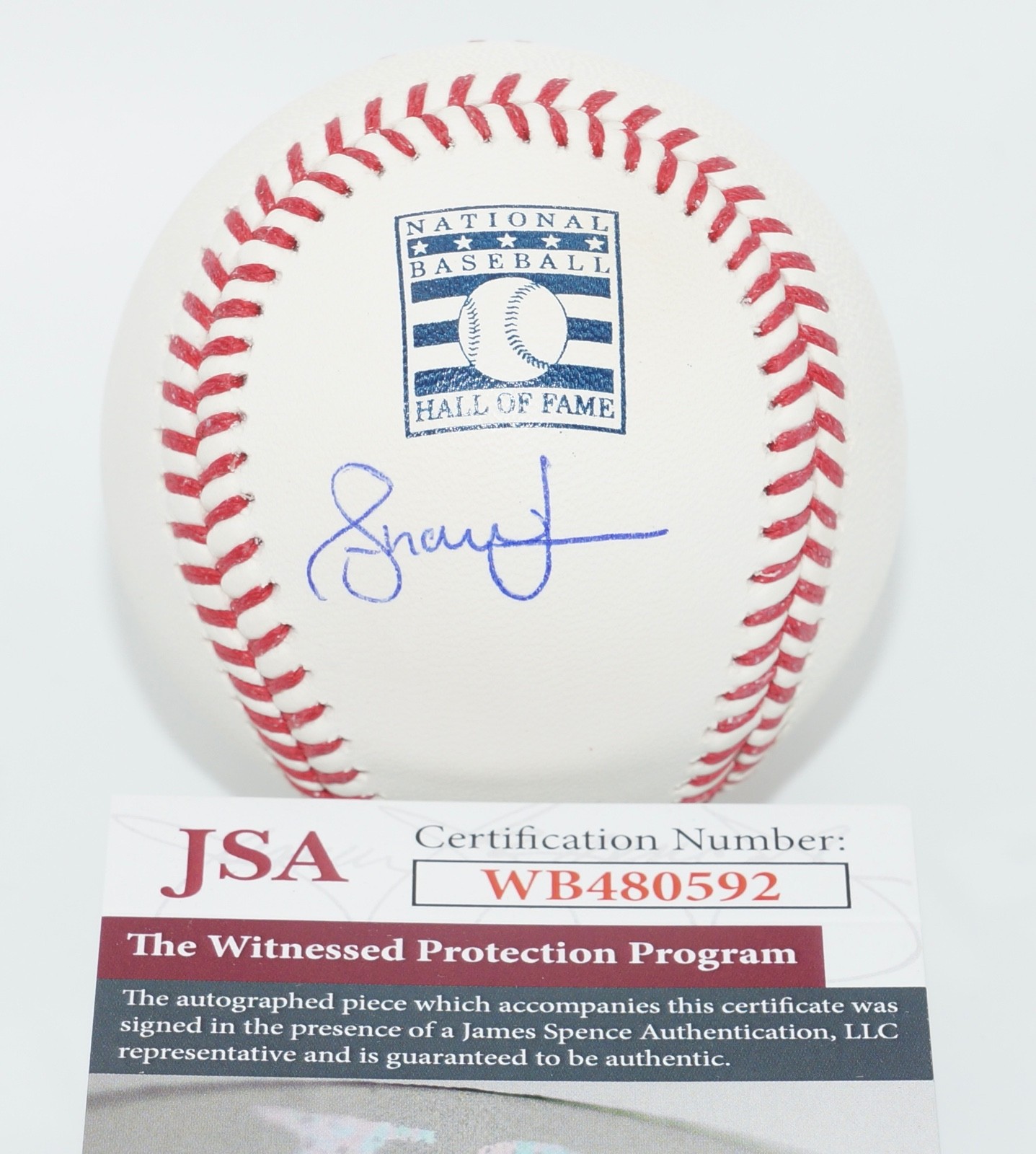 ANDRUW JONES Braves Signed HOF logo MLB BASEBALL + JSA Witness COA | eBay