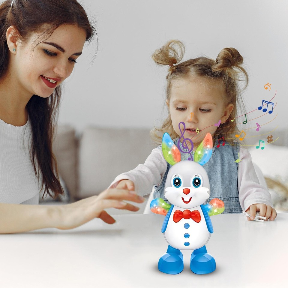 Talking Singing Bunny Musical Bunny Animated Toy Cartoon Body Twist Toy ...