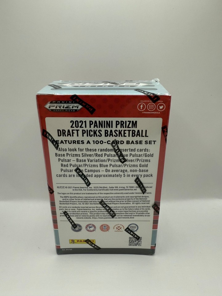 2021-2022 NBA Panini Prizm Draft Picks Basketball - Cereal box ...