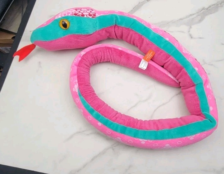 Wild Republic 52" Large BigYellow Brown Snake Plush Toy Boa Stuffed ...