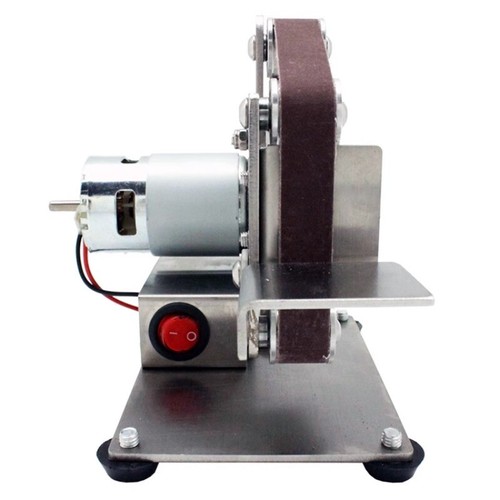 Small Mini DIY Electric Belt Sander Polishing SandingMachine Benchtop ...