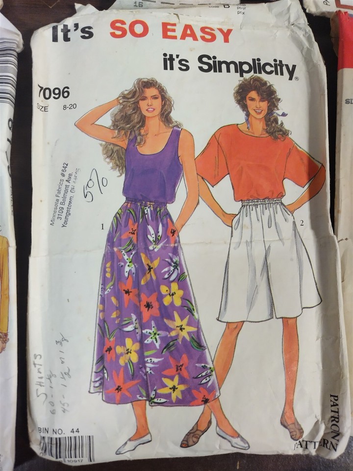 Vintage Set of 6 Sewing Patterns | eBay