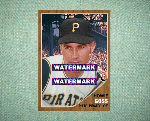 Howie Goss Pittsburgh Pirates 1962 Style Custom Baseball Art Card | eBay
