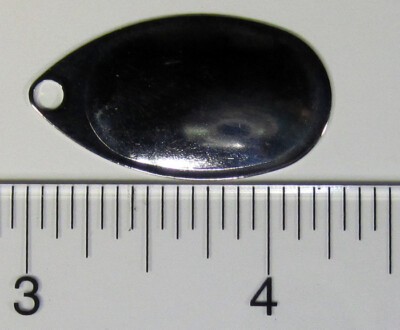 100 Large Polished Nickel French Spinner Blades #3 Desinged for inline ...