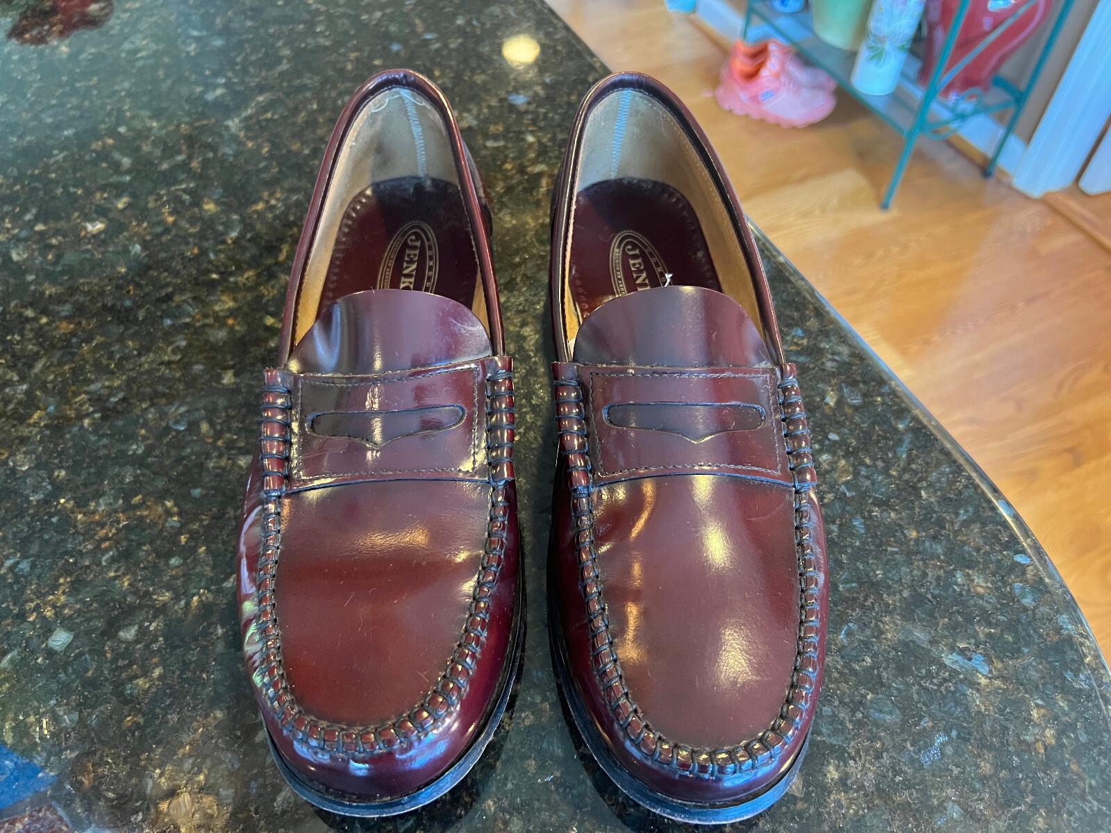 Jenker Mens Mocassins 2810 Penny Loafers Shoes Leather Slip-On Sz EU 45 ...