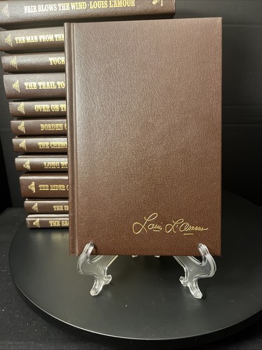 Louis L'Amour Hardcover Collection Leatherette Various Titles Gold Leaf ...