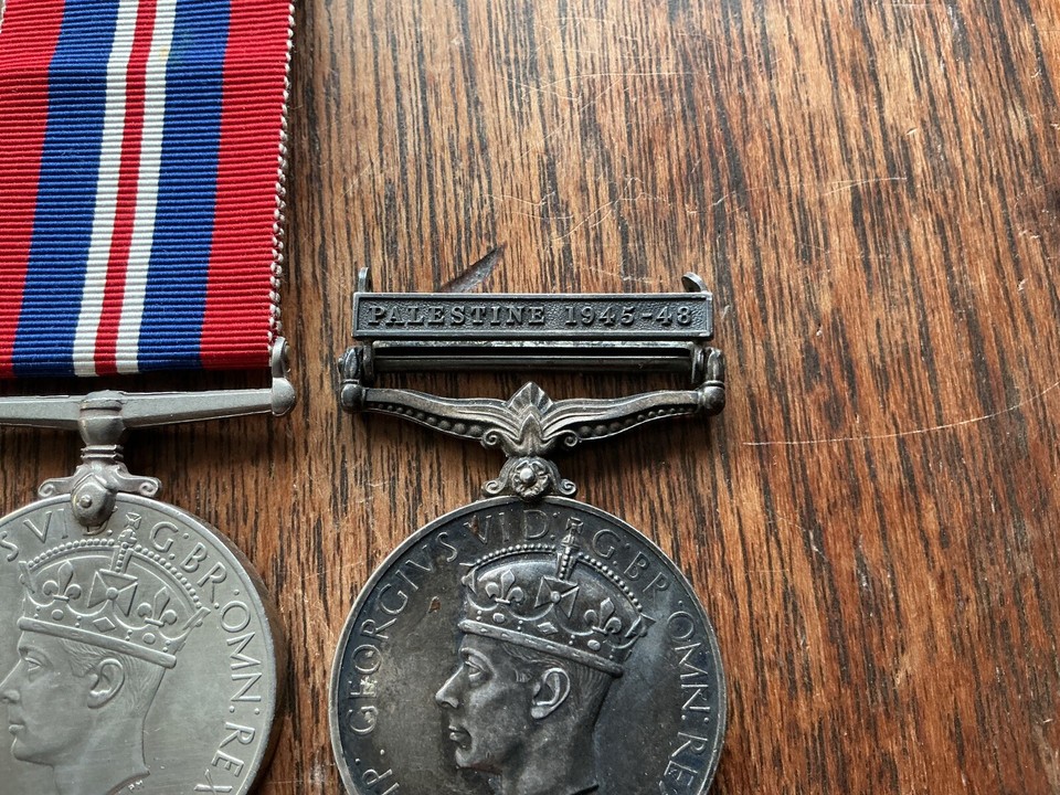 WW2 Medal Group Italy France Germany Star General Service Palestine ...