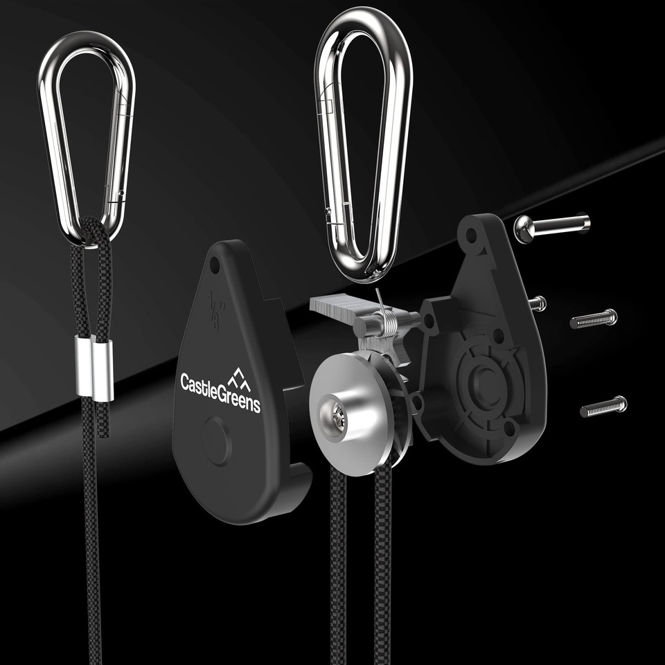 1/8 Inch Adjustable Rope Hanger Heavy Duty Light Fixture Hangers with ...