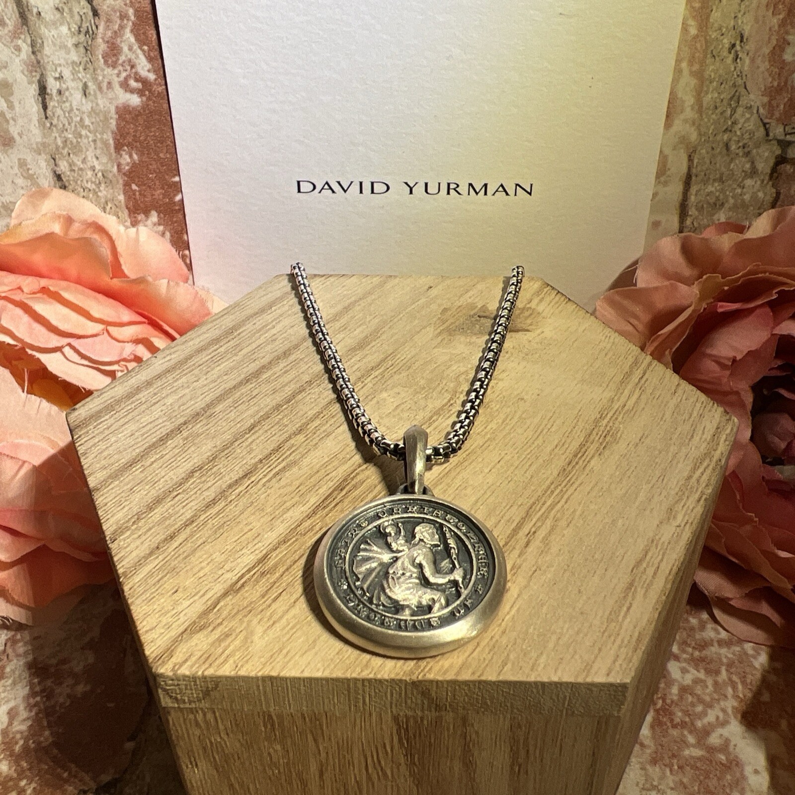David Yurman St. Christopher Amulet in Sterling Silve… - Gem