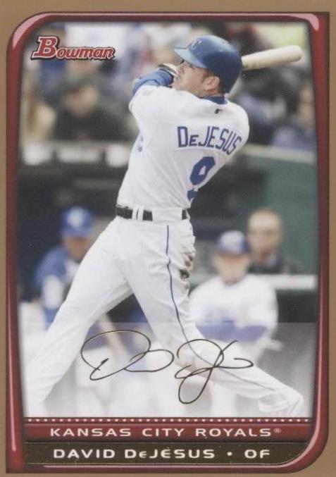 2008 Bowman - David DeJesus #2 Gold for sale online | eBay