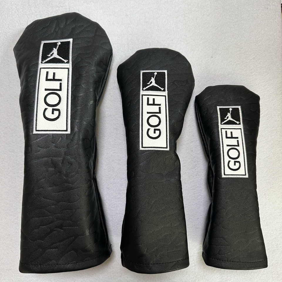 Air Jordan Golf Head-cover Black Etched Leather Hand Made Upcycled | eBay