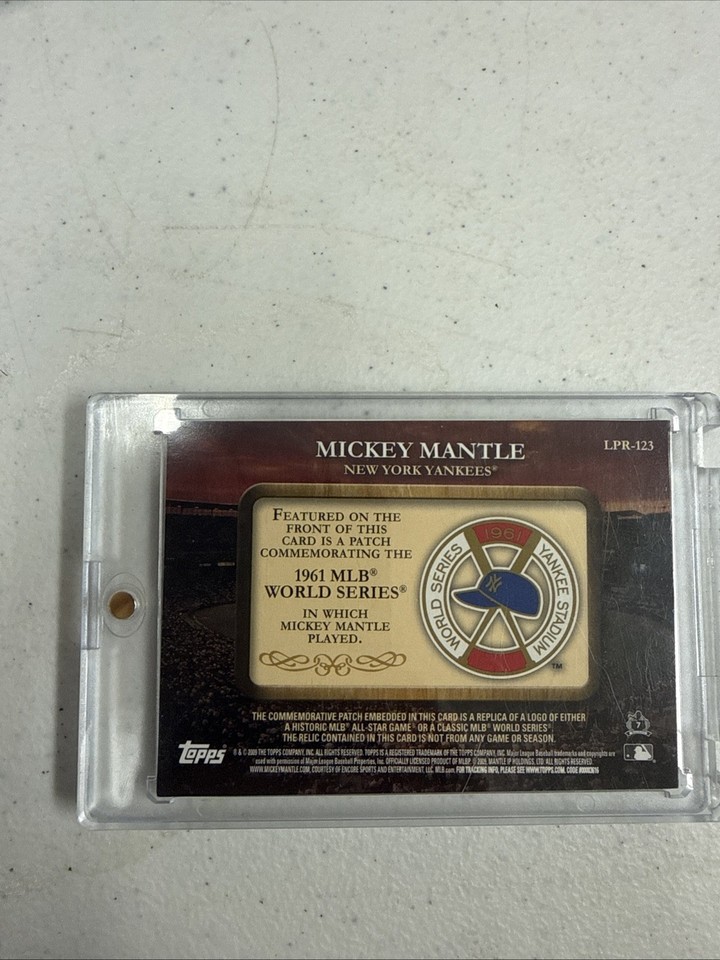 2009 Topps - Legends of the Game Manufactured Commemorative Patch ...