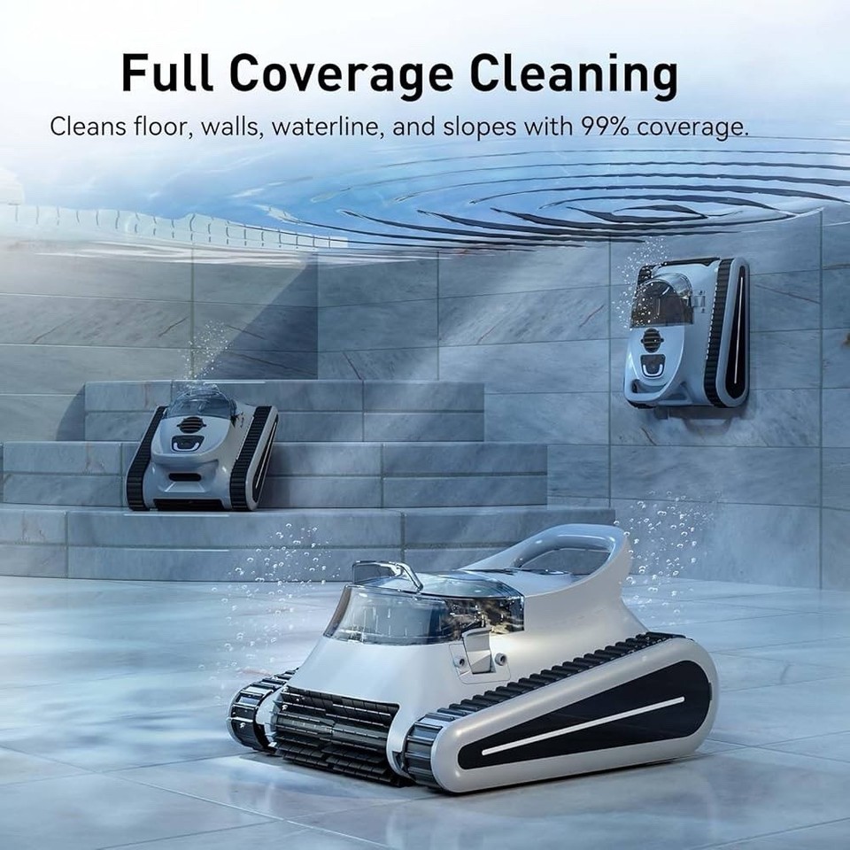 Seauto Pool Vacuum, Above And In Ground Pools, Robot Cleaner Cordless ...