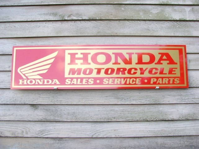 NEW!! HONDA ''GOLDWING''MOTORCYCLE DEALER/SERVICE SIGN/AD PANEL W ...