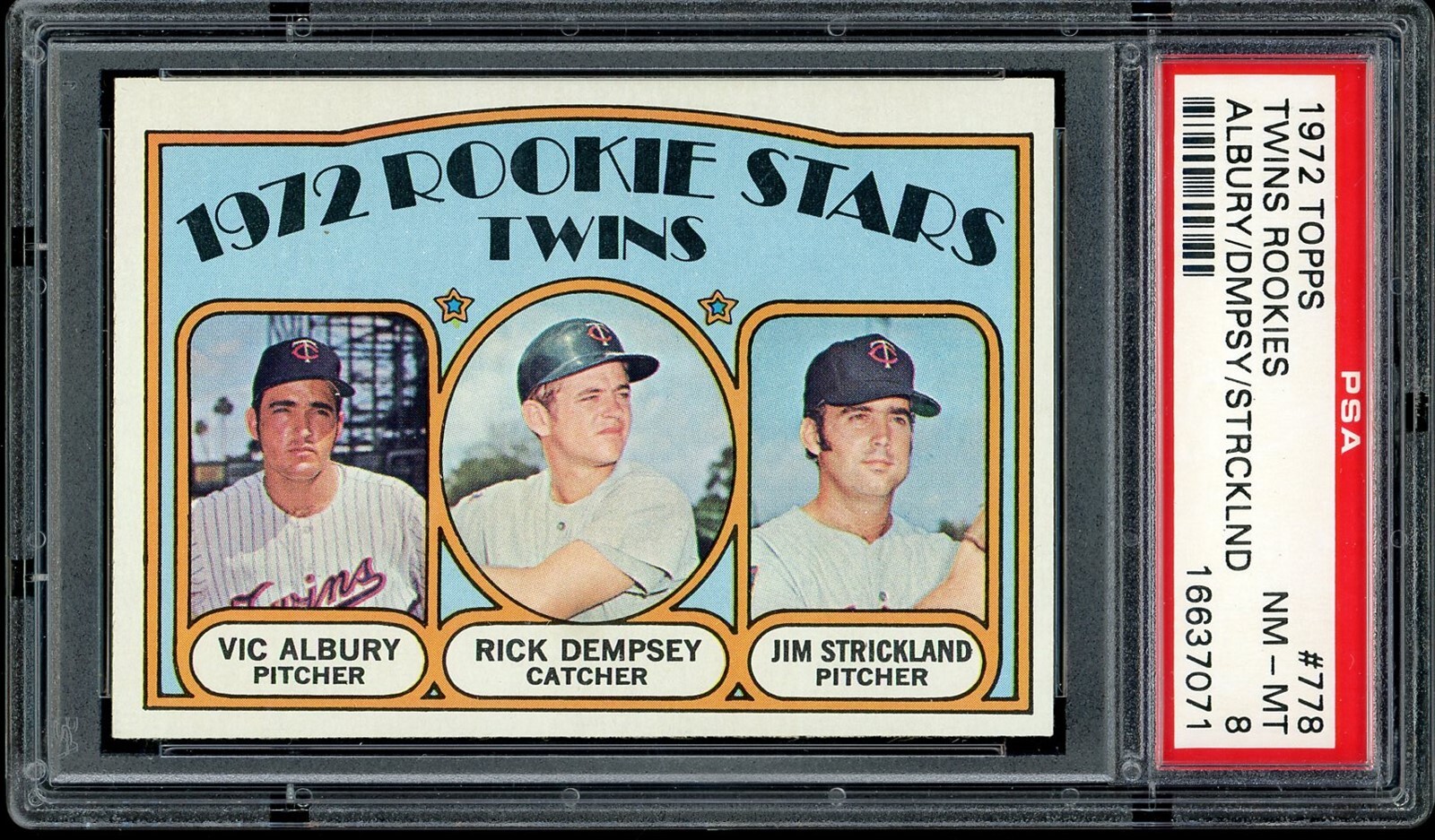 1972 Topps - High # Rookie Stars Twins #778 Rick Dempsey, Vic Albury ...