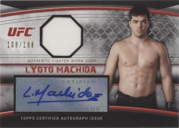 2010 Topps UFC Knockout - Autographed Fighter Gear Relics #AFG-LM Lyoto ...