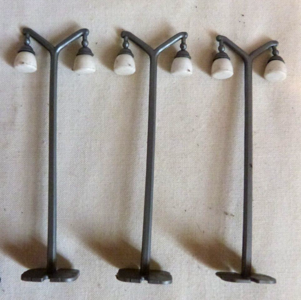 24x Telegraph Poles Kitmaster Model Scene 5080 & 3 Streelights 1:76 OO ...