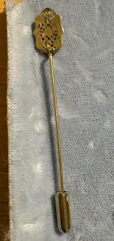 Beautiful Antique 14k Yellow Gold Hat/Stick Pin | eBay