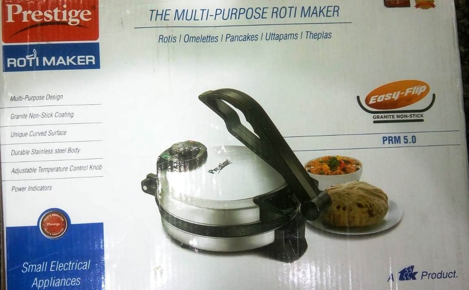 Prestige Multipurpose Roti Maker PRM 5.0 Roti Omelette Uttapam Making ...