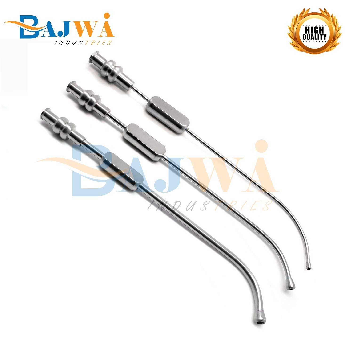 3 Pcs Dental Cannula Sinus Suction Tubes 2.5mm, 3mm & 4mm Surgical ...