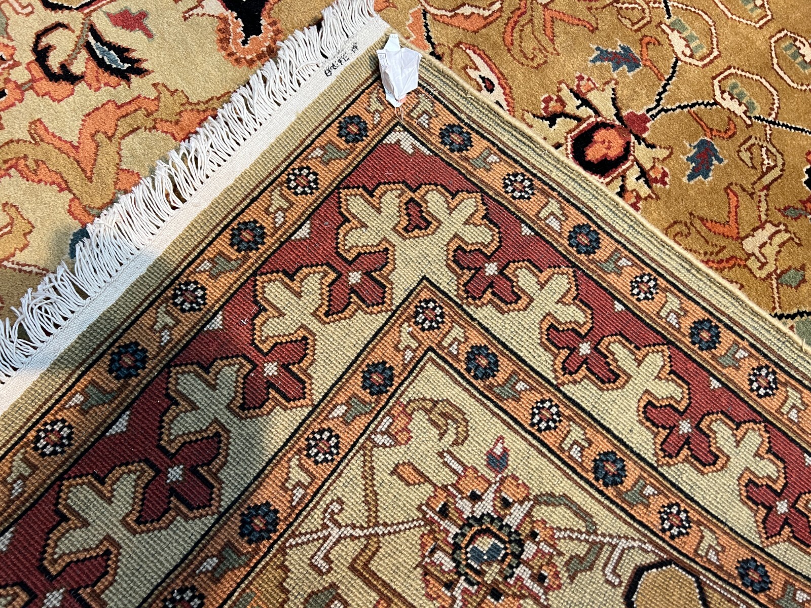 6'2" x 8'10" New Indian Ser api Oriental Rug - Hand Made - 100% Wool | eBay