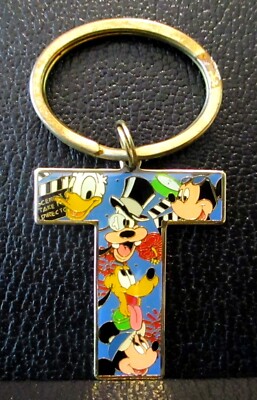 Disney Metal & Enamel Key Chain Collectible Mickey Mouse Donald Duck ...