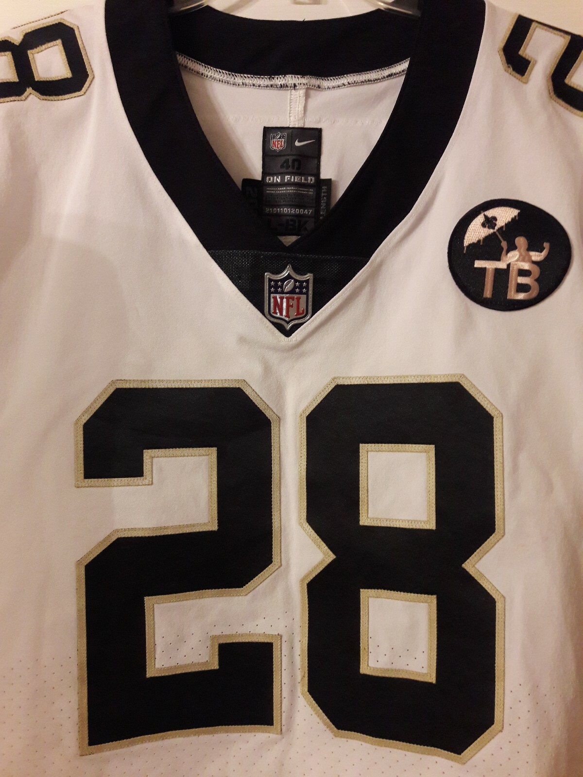 Sharrod Neasman 2018 NEW ORLEANS SAINTS GAME USED WORN JERSEY TOM ...